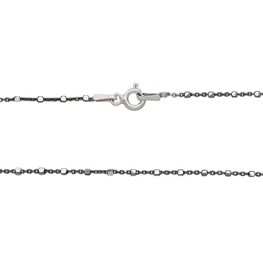 Satellite Chain With Spring Ring 18, 20 & 24 Sterling Silver Black ...
