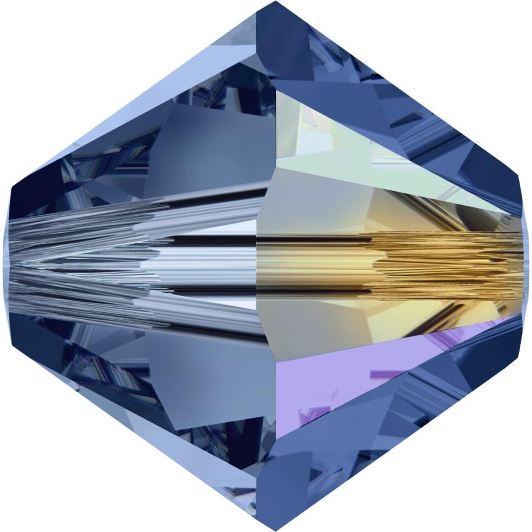 Swarovski Crystal Bicone Beads 5328 - 3mm 4mm 5mm 6mm 8mm - Montana AB ...