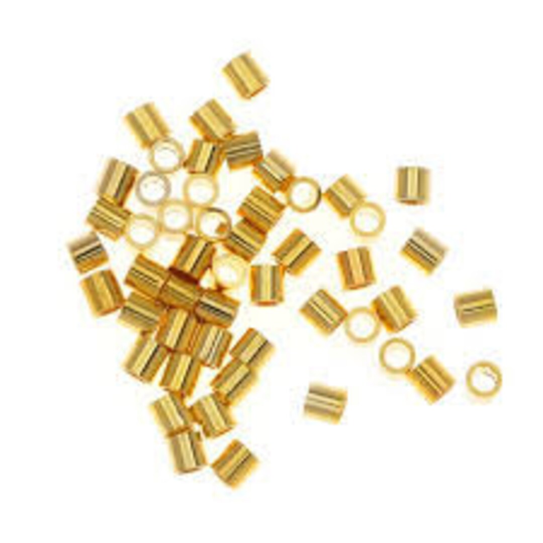 Gold Plated - Crimp Tubes - (.5 Oz per Packet) (item # 370-BGP) - Etsy