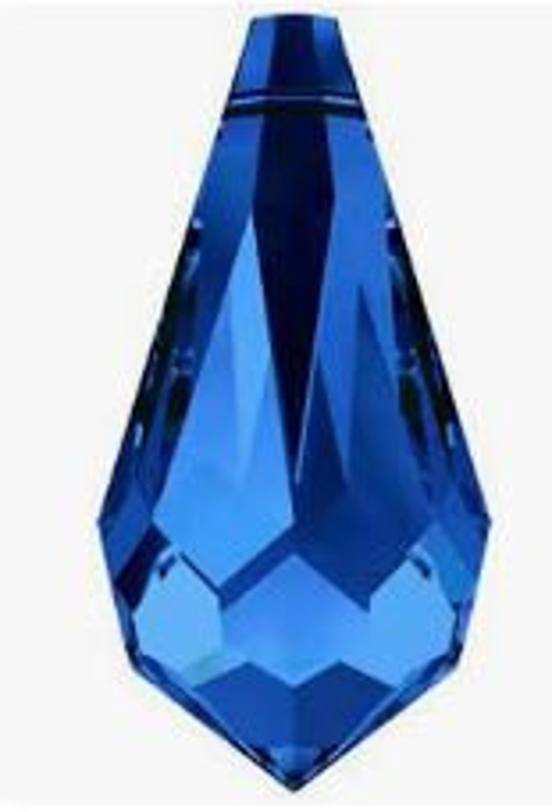 Swarovski Crystal - 6000 Tear Drop Top Drilled - Sapphire 11 X 5.5mm 13 ...
