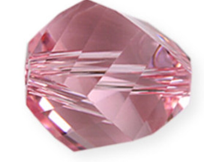 Swarovski Crystal Helix Bead 5020 6mm Light Rose - Etsy