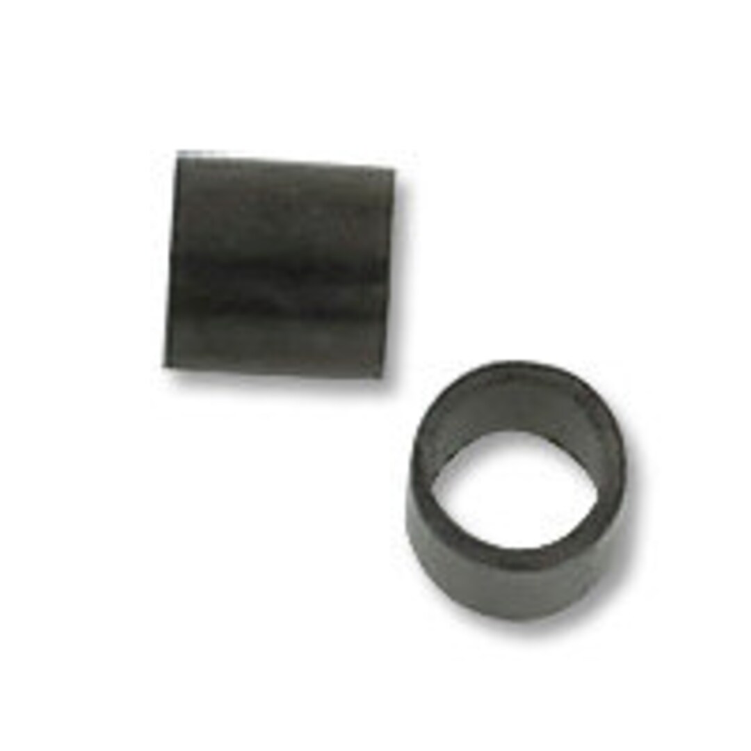 Gun Metal Plated - Crimp Tubes (2x2mm) (.5 Oz per Packet) (item ...