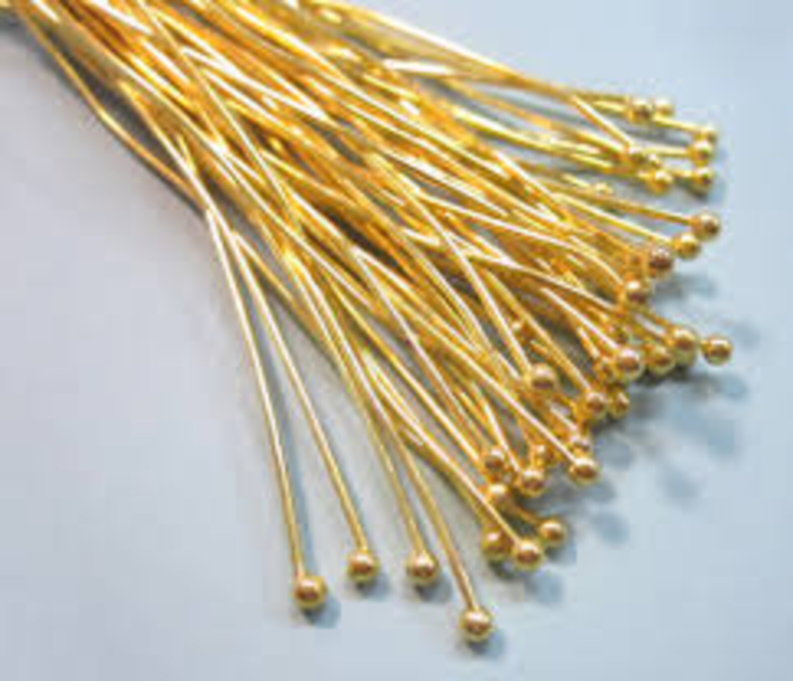 Gold Plated - Ball Head Pins - (2 Inch) (500 Pieces per Packet) (item ...