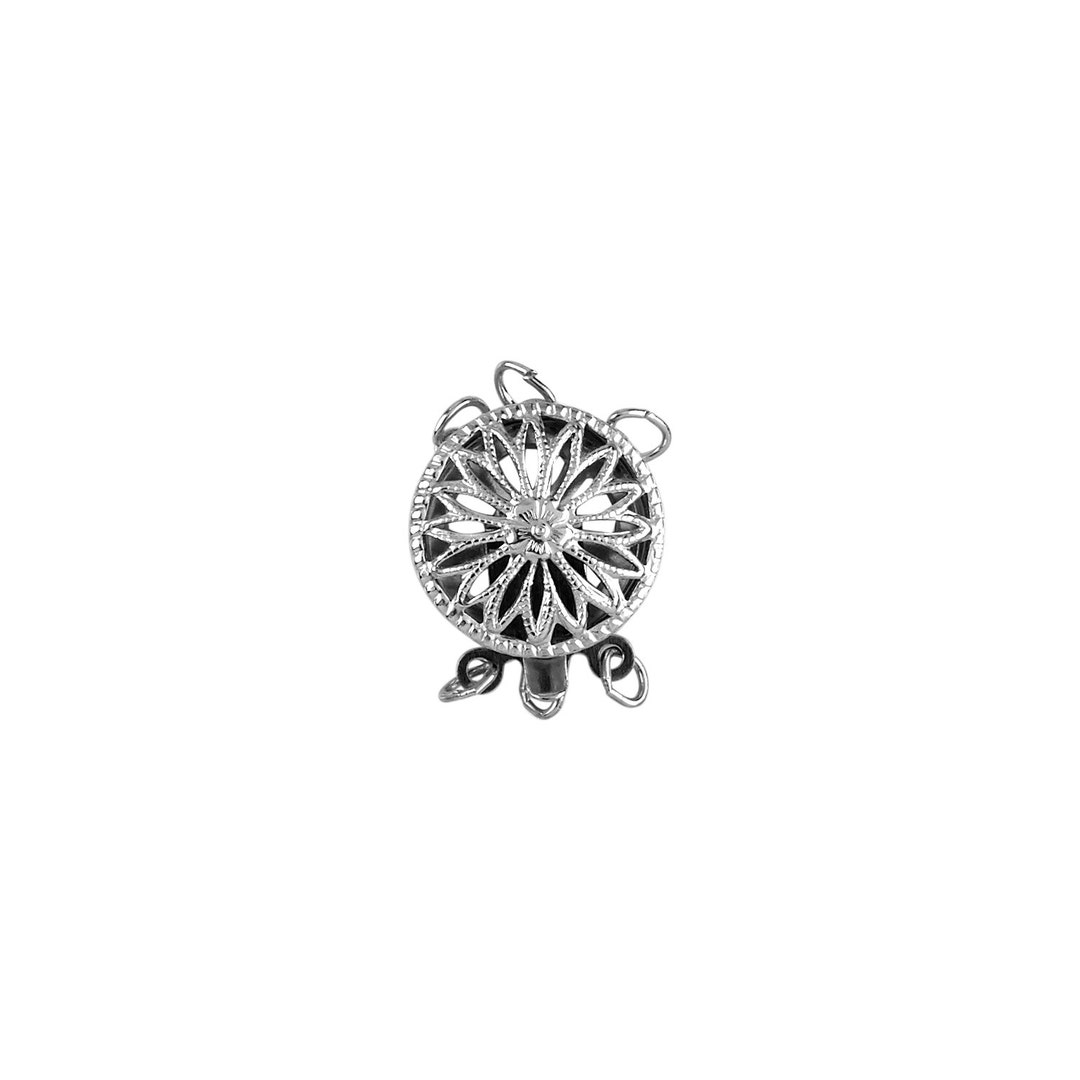 Round Filigree Clasps 3 Line- Sterling Silver (#5067-3) - Etsy