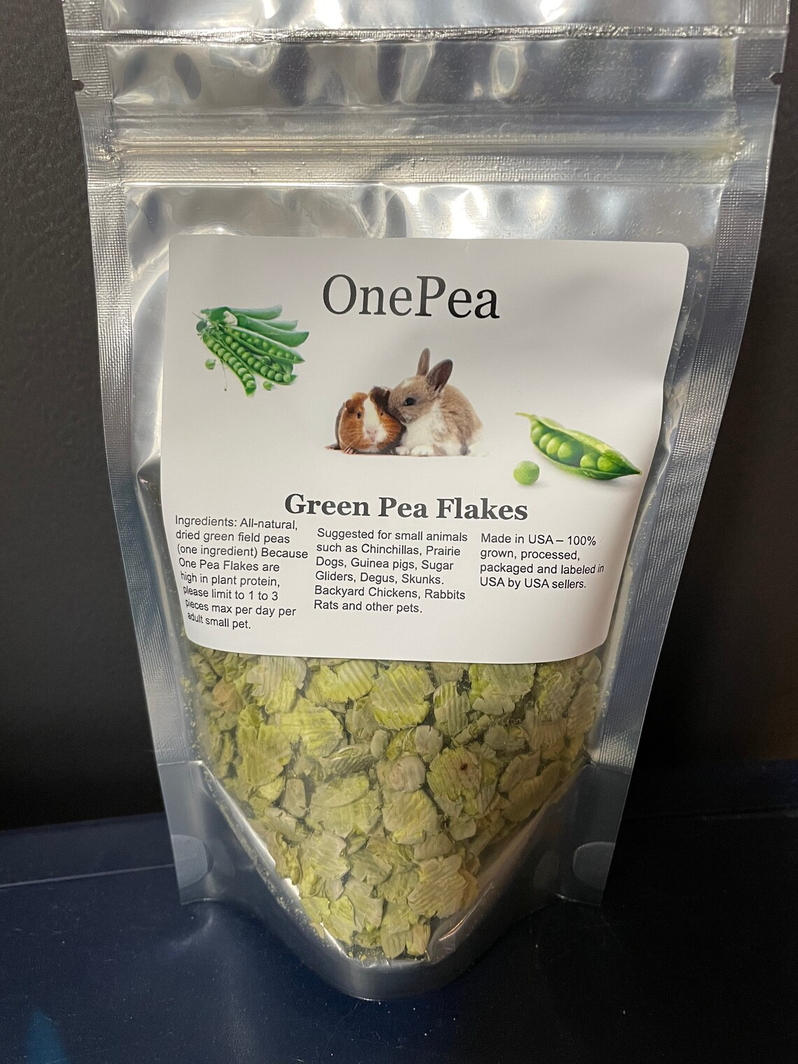 OnePea Green Pea flakes 4 oz bag | Etsy