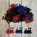 100 Assorted Train Confetti, Die Cut Train, Baby Shower, Train Theme ...