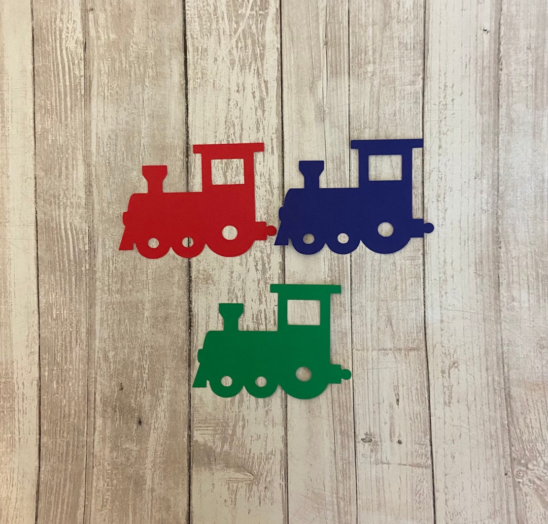 25 Assorted Train Tags Die Cut Train Train Baby Shower - Etsy