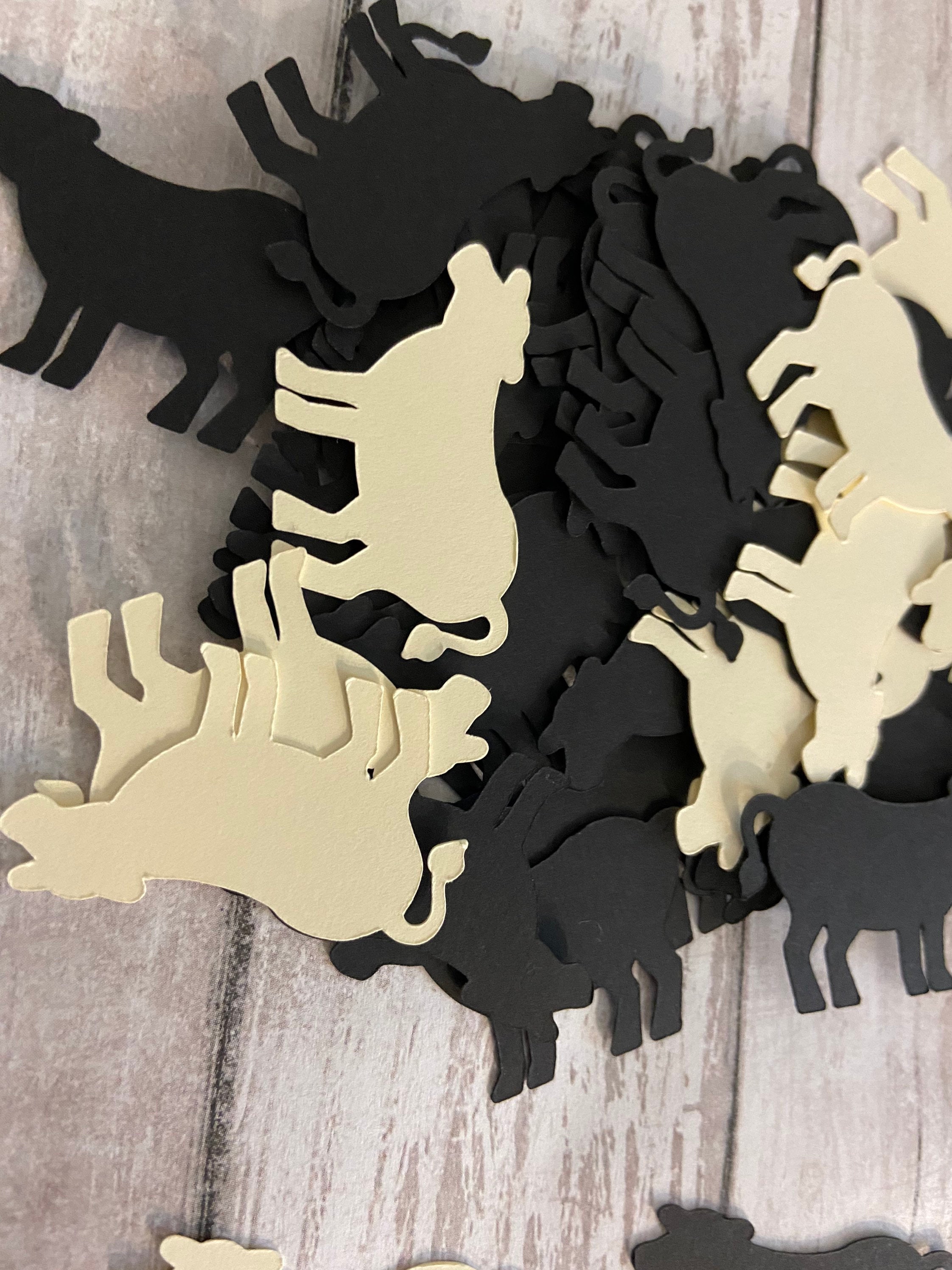 100 Assorted Cow Confetti, Die Cut Cow, Farm Baby Shower, Farm Theme ...