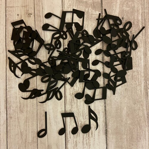 Music Note Garland Glitter Music Note Banner Music Party - Etsy