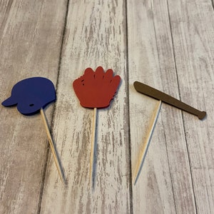 24 Baseball Toothpicks, Basebal Baby Shower, Baseball Birthday ...