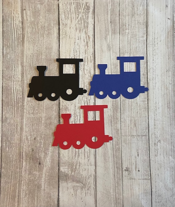 25 Assorted Train Tags Die Cut Train Train Baby Shower - Etsy