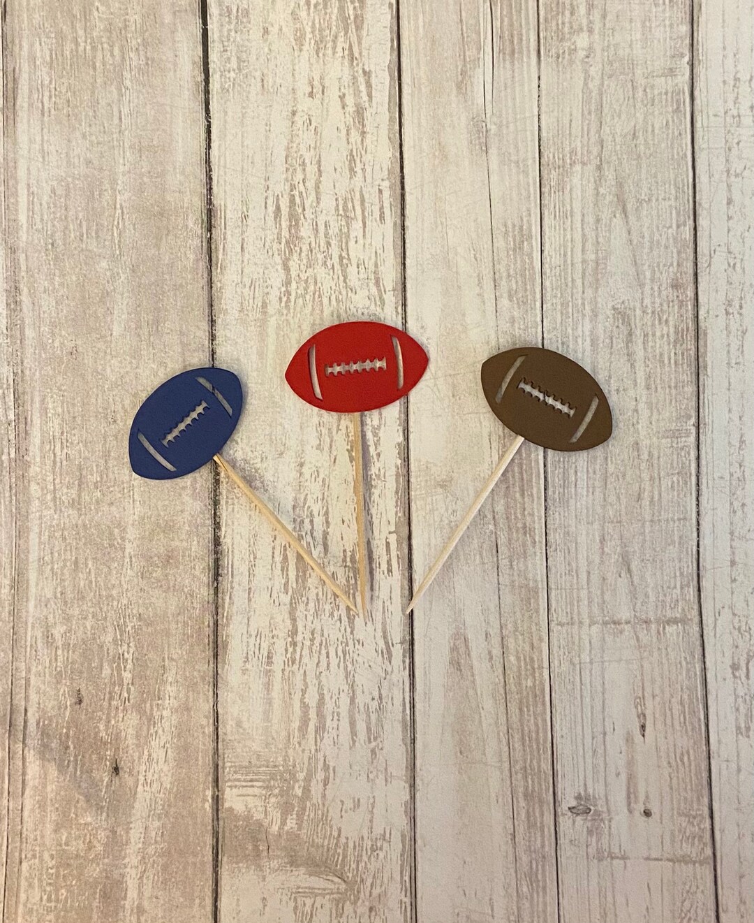 24 Football Toothpicks, Sport Theme Baby Shower, Football Birthday ...