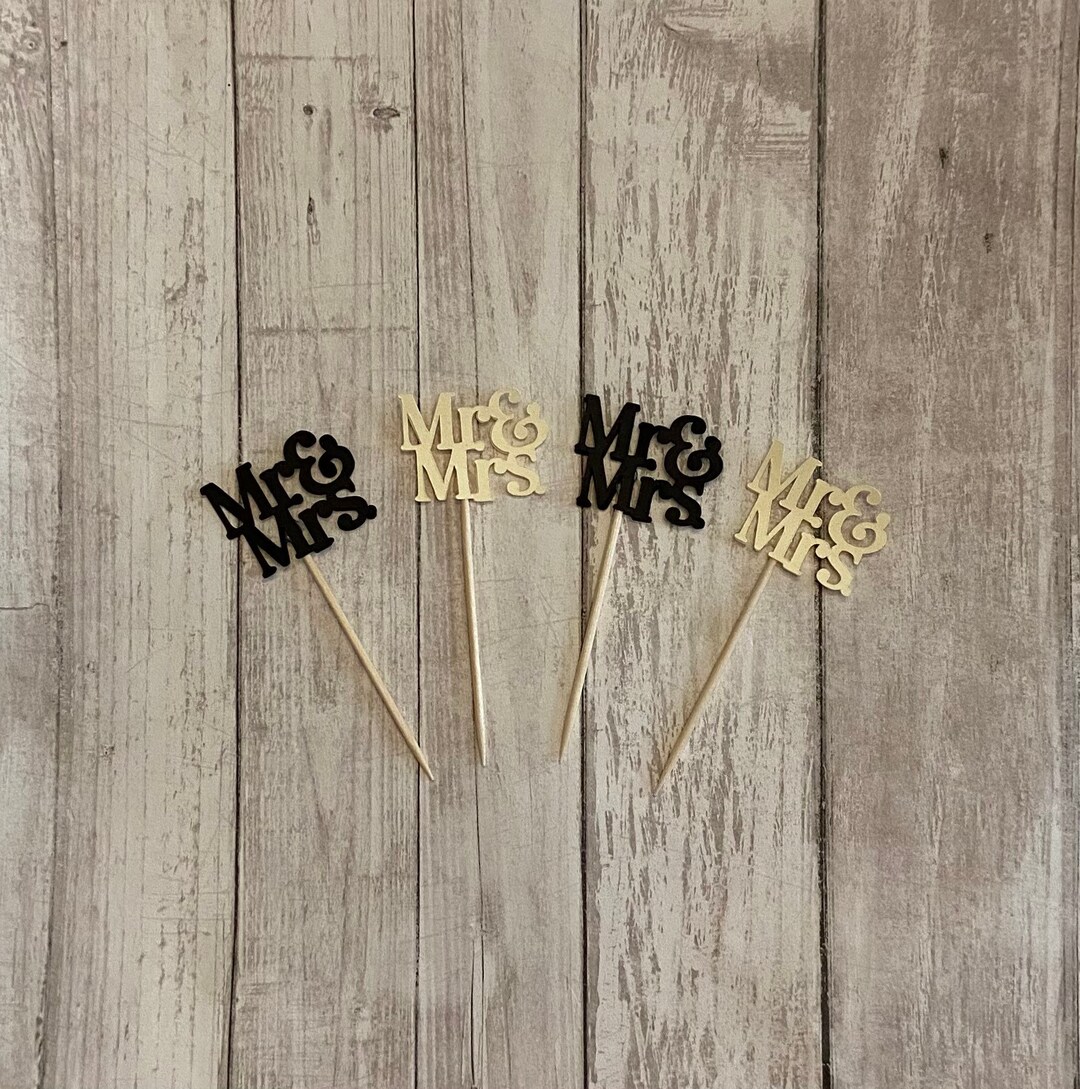24 Wedding Theme Toothpicks, Wedding Shower, Wedding Toothpicks ...