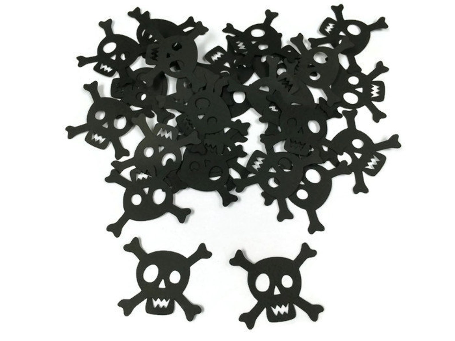 100 Skull and Crossbones Pirate Confetti, Halloween Shower, Halloween ...