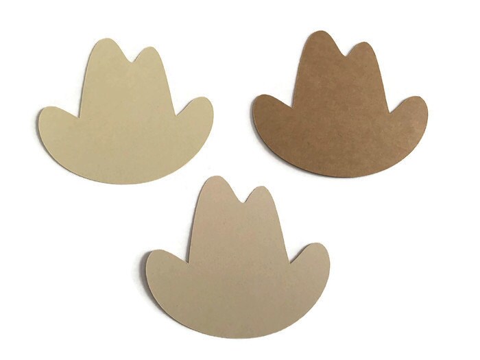 25 Assorted Cowboy Hat Tags Die Cut Cowboy Hat Cowboy Baby | Etsy