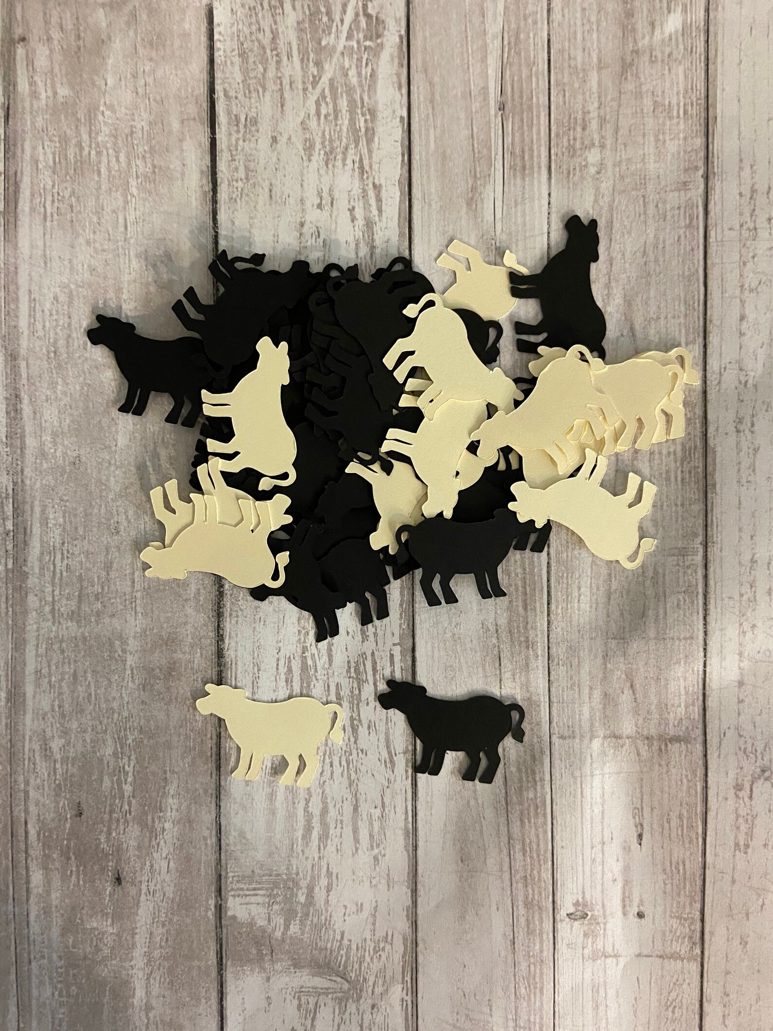 100 Assorted Cow Confetti, Die Cut Cow, Farm Baby Shower, Farm Theme ...