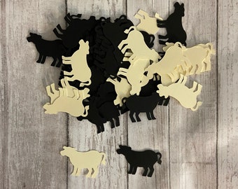 100 Assorted Cowboy Hat Confetti, Die Cut, Baby Shower, Cowgirl Theme ...