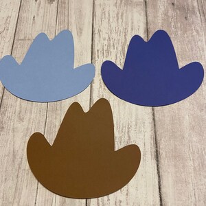 25 Assorted Cowboy Hat Tags, Die Cut Cowboy Hat, Cowboy Baby Shower ...