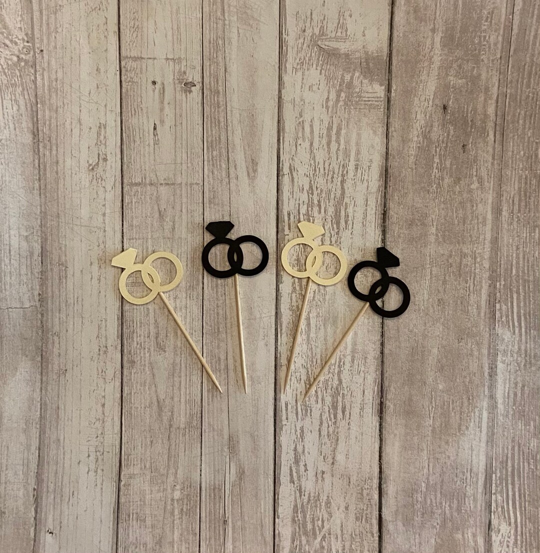 24 Wedding Theme Toothpicks, Wedding Shower, Wedding Toothpicks ...