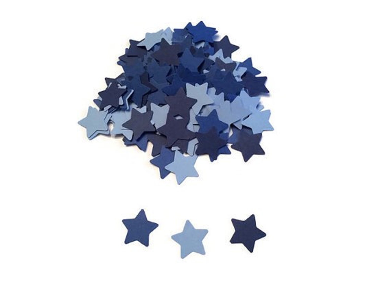 300 Piece Assorted Blue Star Confetti Mix Baby Shower | Etsy