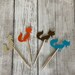 24 Fox Toothpicks, Woodland Baby Shower, Woodland Birthday, Woodland ...