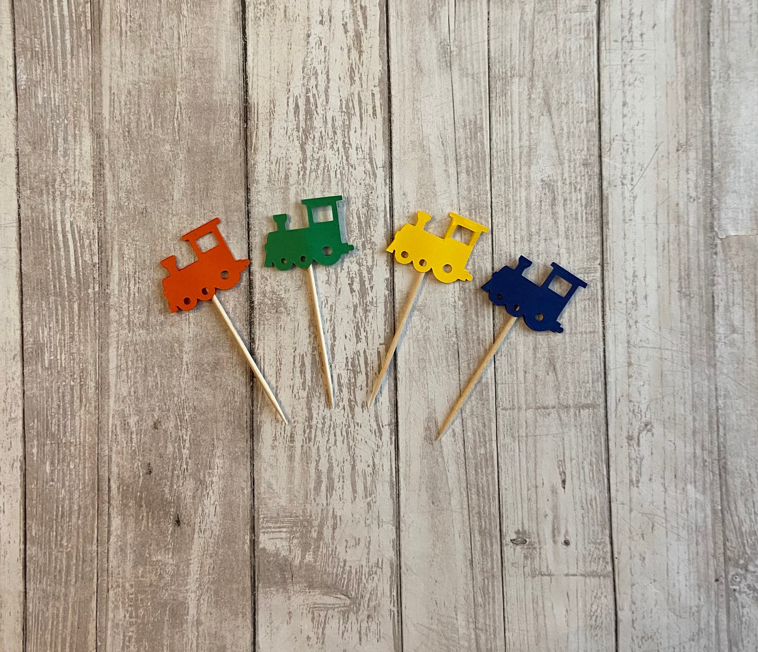 24 Train Toothpicks Train Baby Shower Train Birthday Train - Etsy