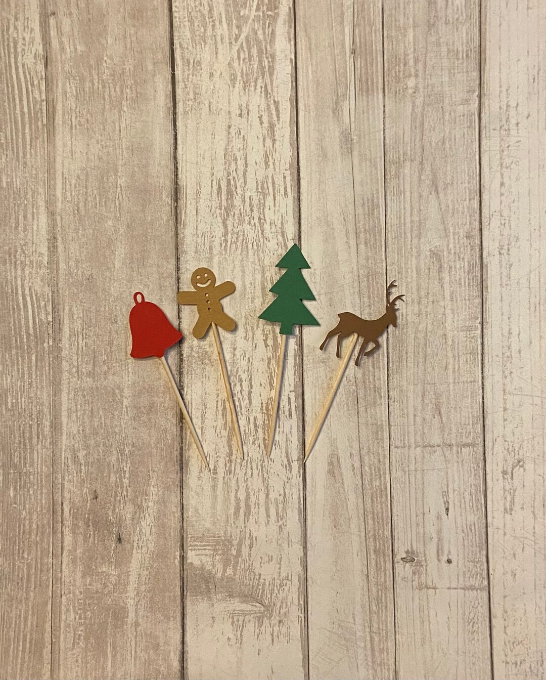 24 Assorted Christmas Toothpicks, Holiday Baby Shower, Birthday Party ...