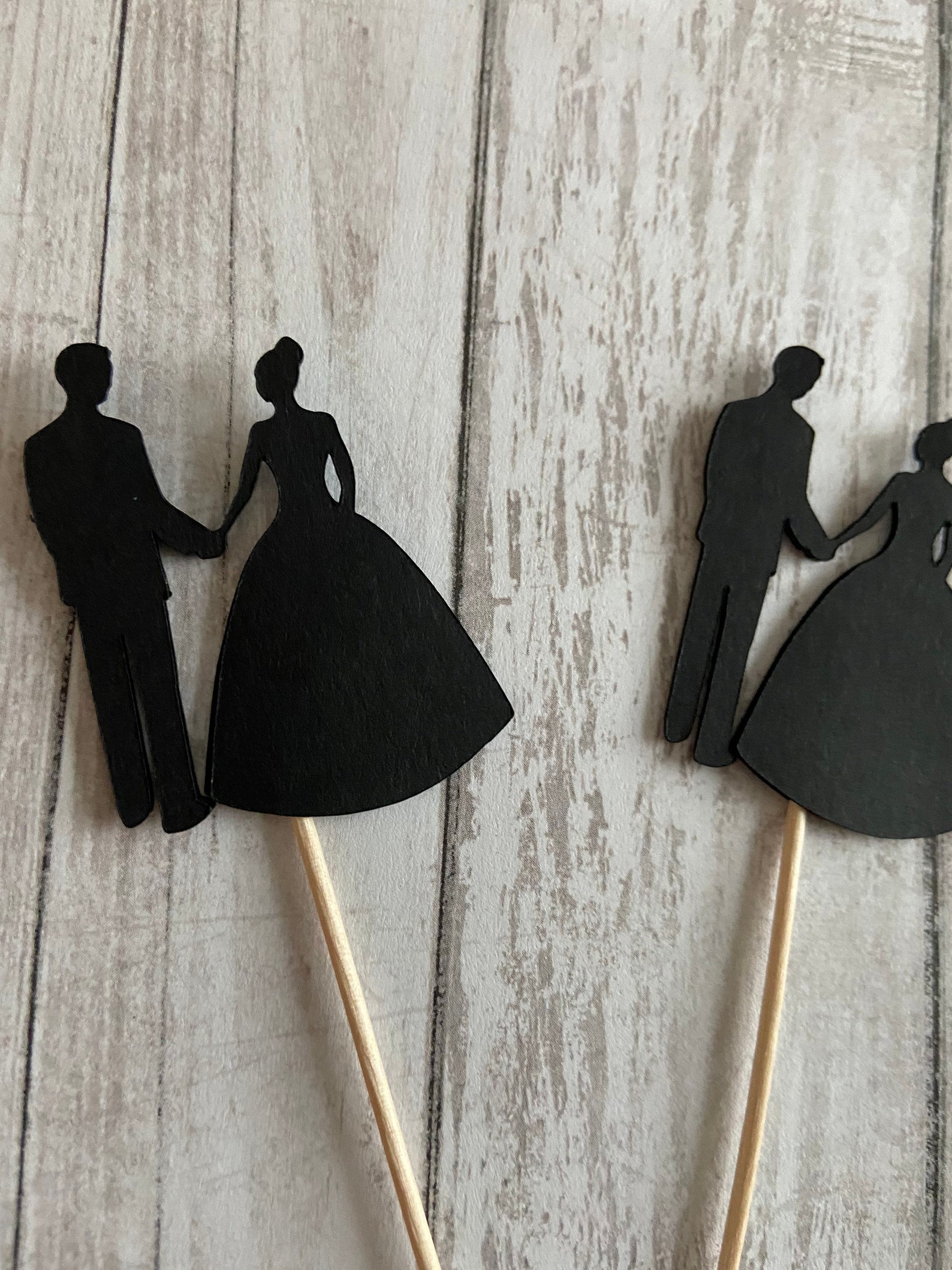 24 Wedding Couple Toothpicks, Wedding Shower, Wedding Toothpicks ...