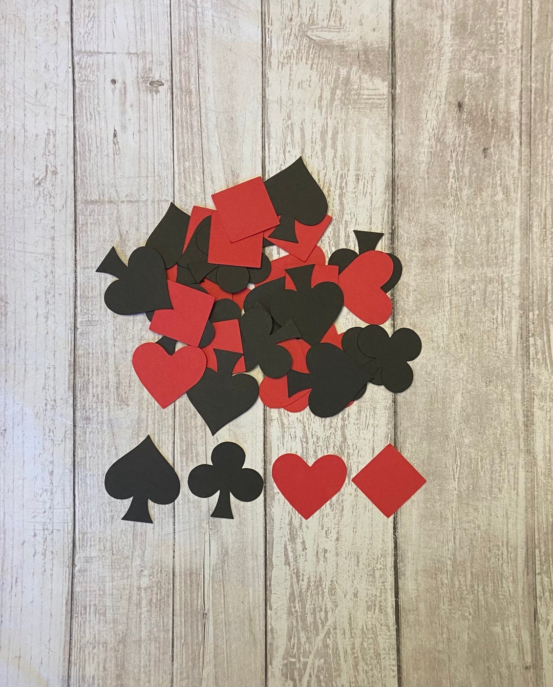 100 Assorted Playing Card Confetti, Die Cut, Las Vegas Theme Party ...
