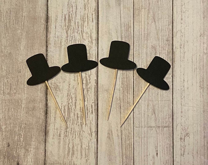 24 Top Hat Thanksgiving Toothpicks, Fall Theme Baby Shower, Birthday ...