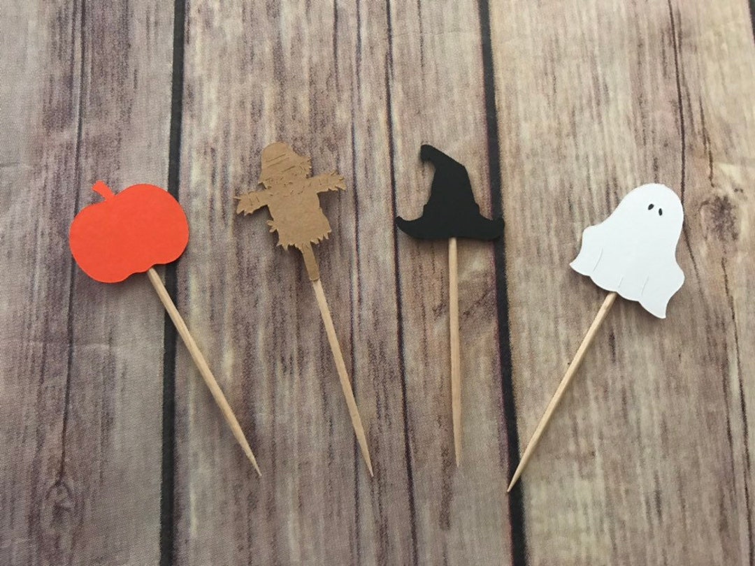 24 Assorted Halloween Toothpicks, Halloween Baby Shower, Birthday Party ...