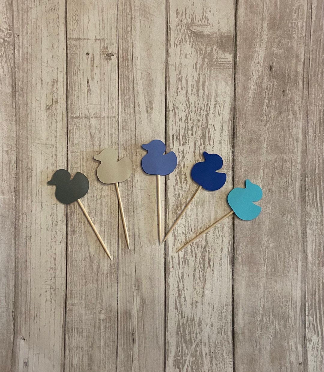 24 Rubber Ducky Toothpicks, Boy Baby Shower, Birthday Toothpicks, Ducky ...