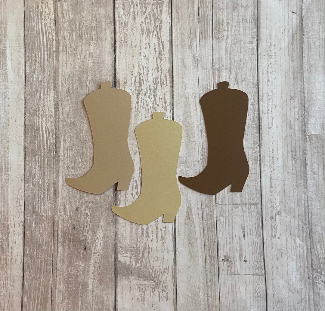25 Assorted Cowboy Boot Tags, Die Cut Cowboy Boot, Cowboy Baby Shower ...