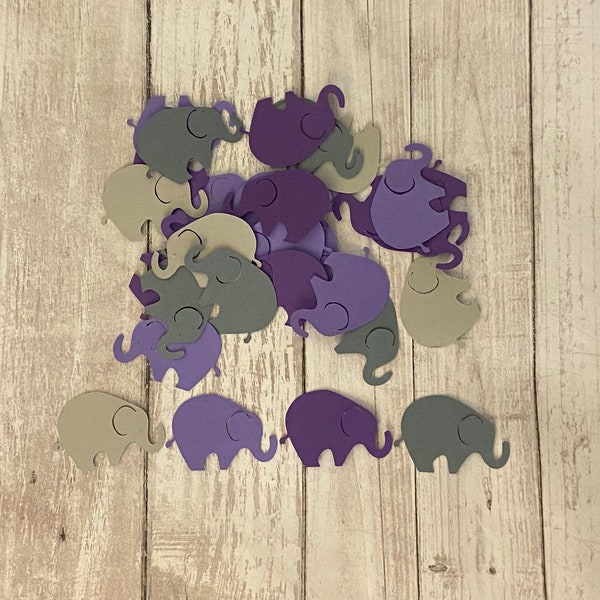 Purple Grey Elephant - Etsy