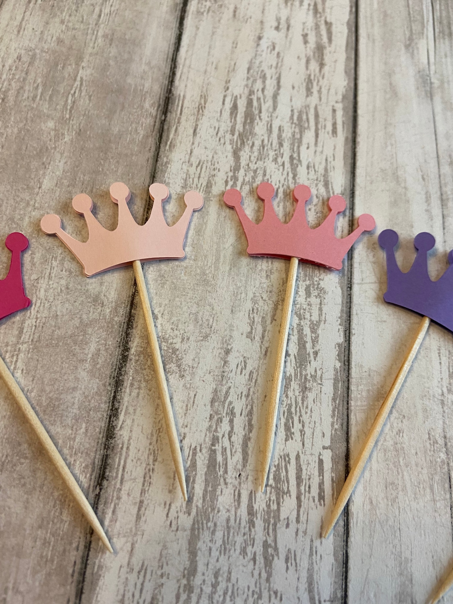 24 Princess Crown Toothpicks Princess Baby Shower Birthday - Etsy