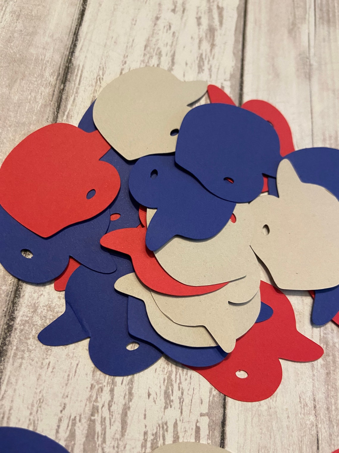 100 Assorted Baseball Helmet Confetti, Die Cut, Baseball Baby Shower ...