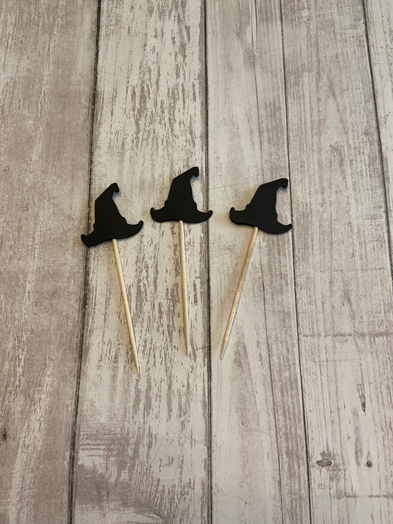 24 Witches Hat Toothpicks Halloween Baby Shower Birthday | Etsy