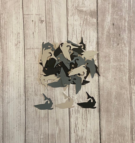 100 Assorted Shark Confetti Shark Party Theme Baby Shower | Etsy