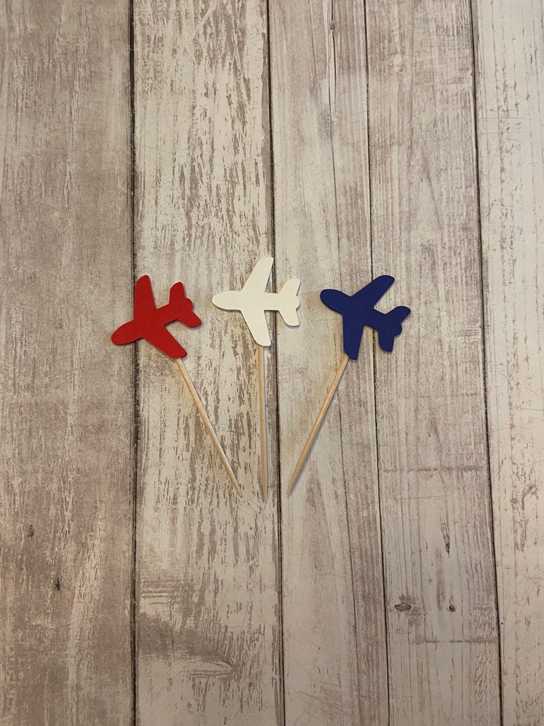 24 Airplane Toothpicks, Baby Shower, Airplane Birthday, Airplane Party ...