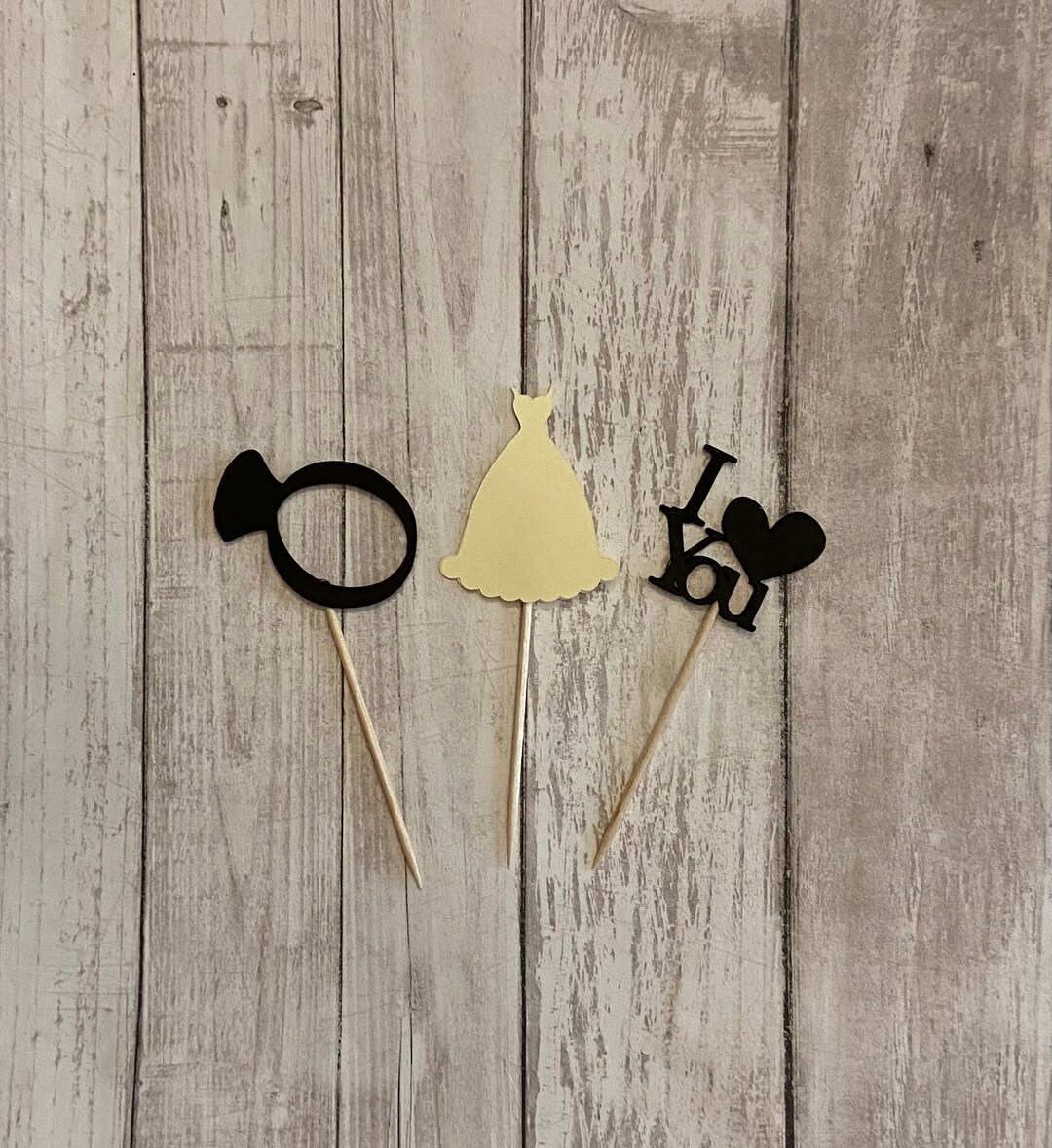24 Wedding Theme Toothpicks, Wedding Shower, Wedding Toothpicks ...