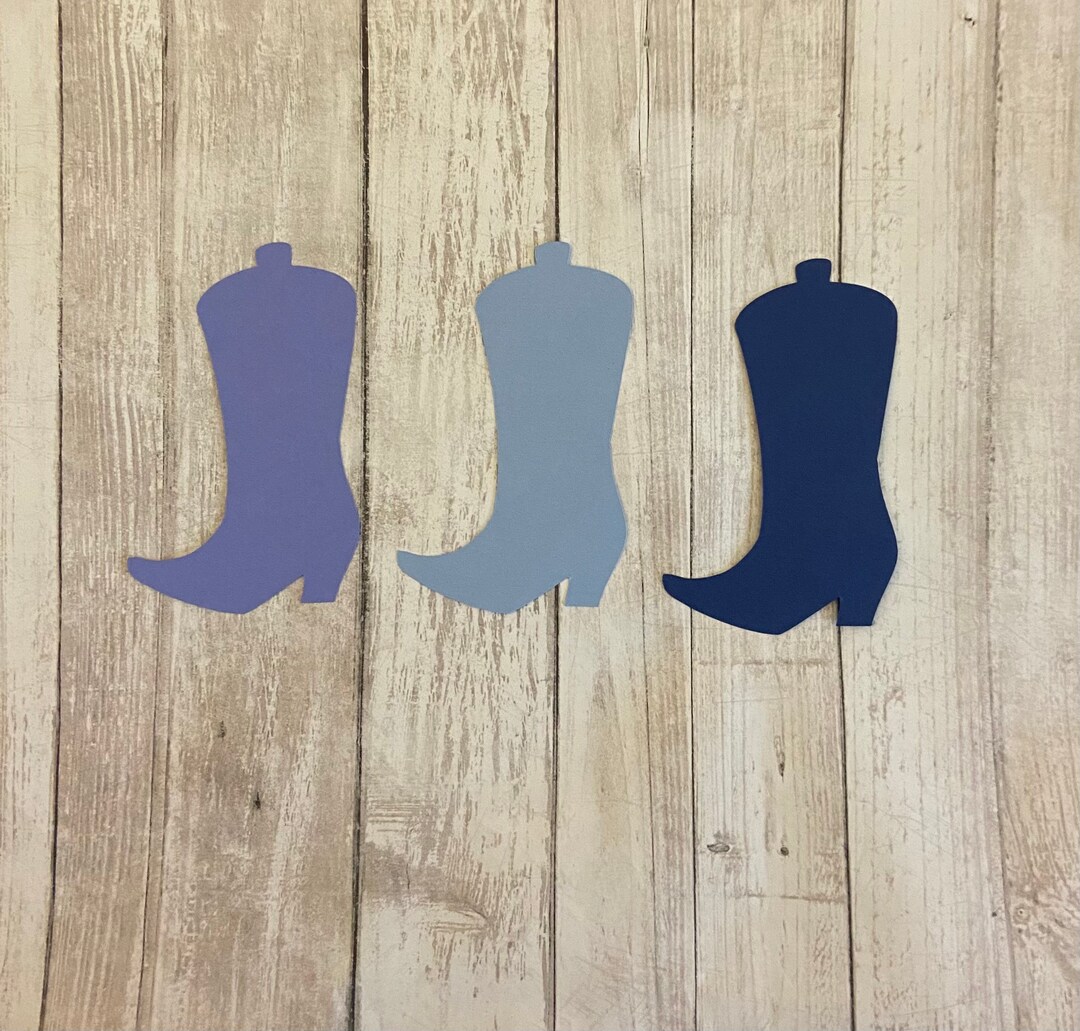 25 Assorted Cowboy Boot Tags, Die Cut Cowboy Boot, Cowboy Baby Shower ...