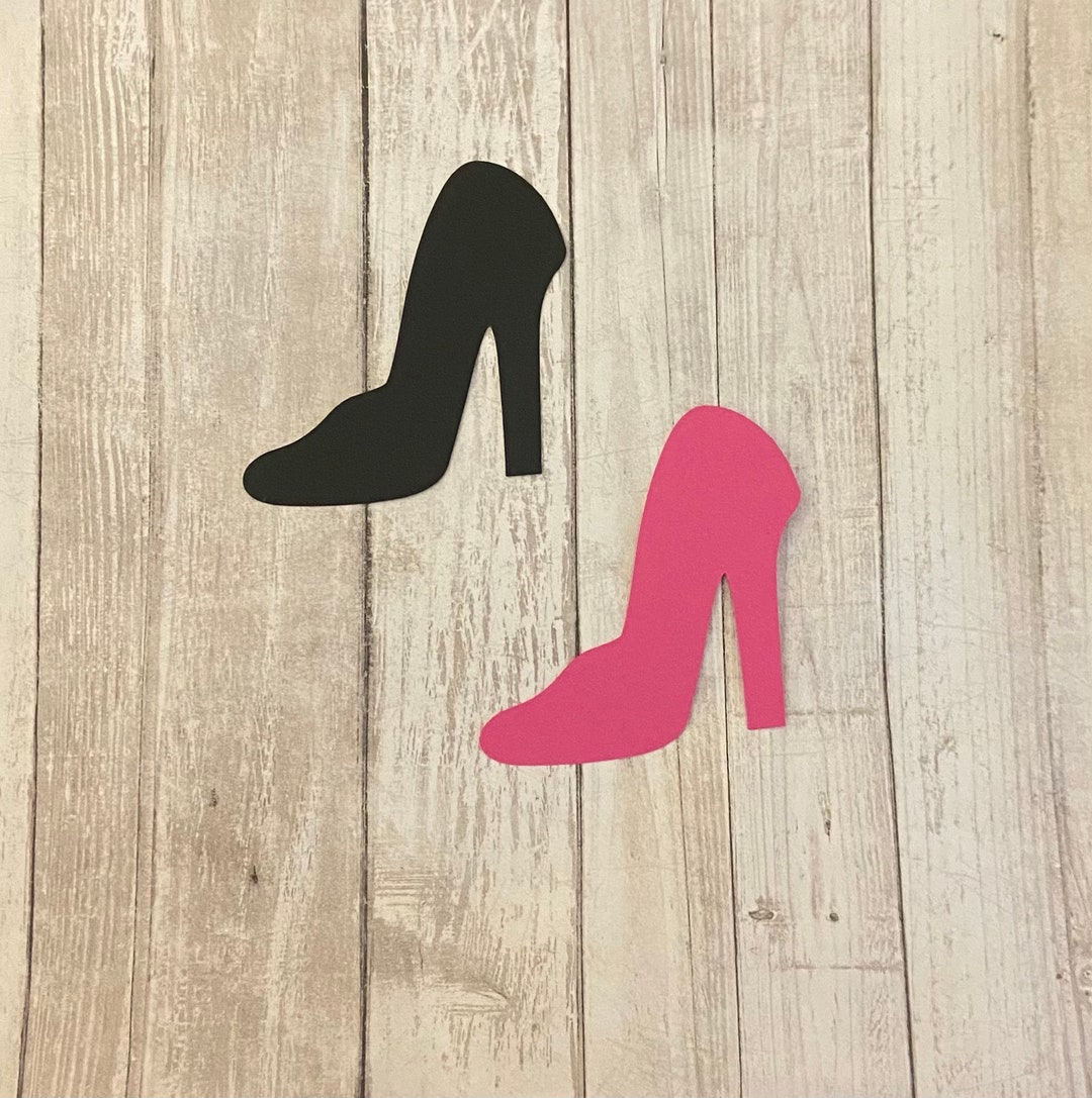 25 Assorted High Heel Tags, Die Cut High Heel, Wedding Shower, Theme ...