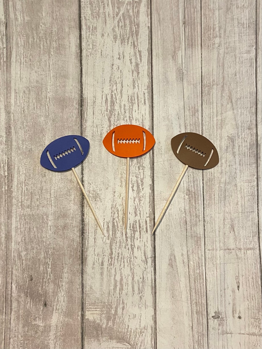 24 Football Toothpicks, Sport Theme Baby Shower, Football Birthday ...
