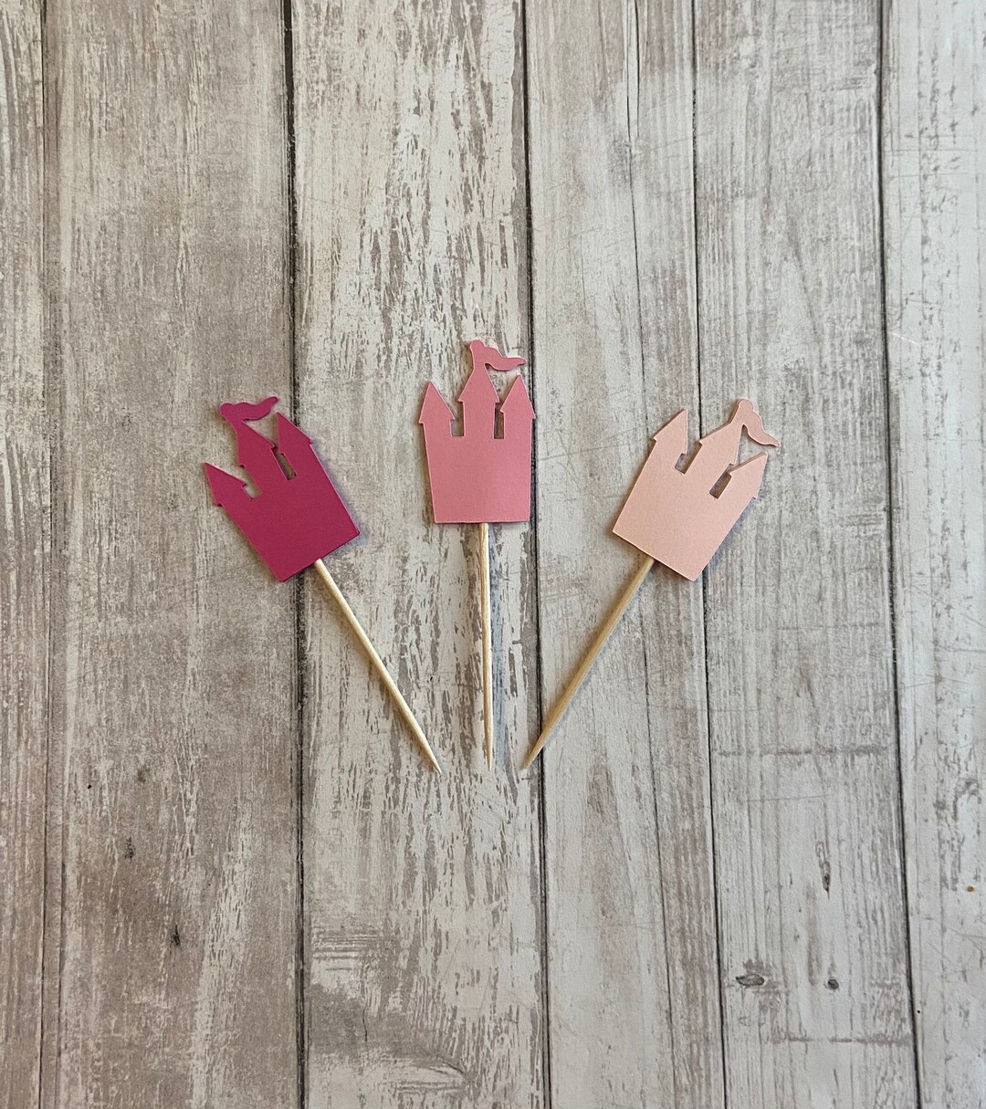 24 Castle Toothpicks, Princess Baby Shower, Princess Birthday, Princess ...