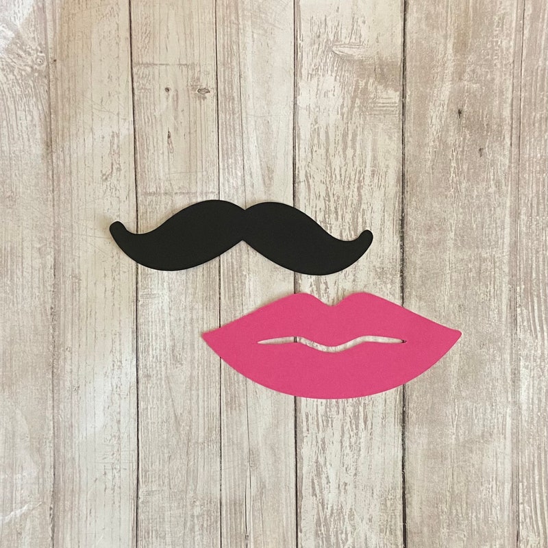 Mustache and Lips - Etsy