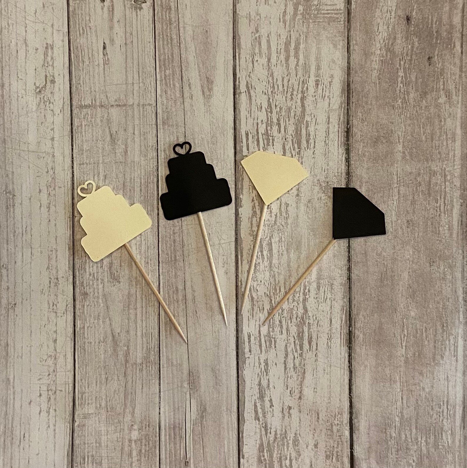 24 Wedding Theme Toothpicks, Wedding Shower, Wedding Toothpicks ...