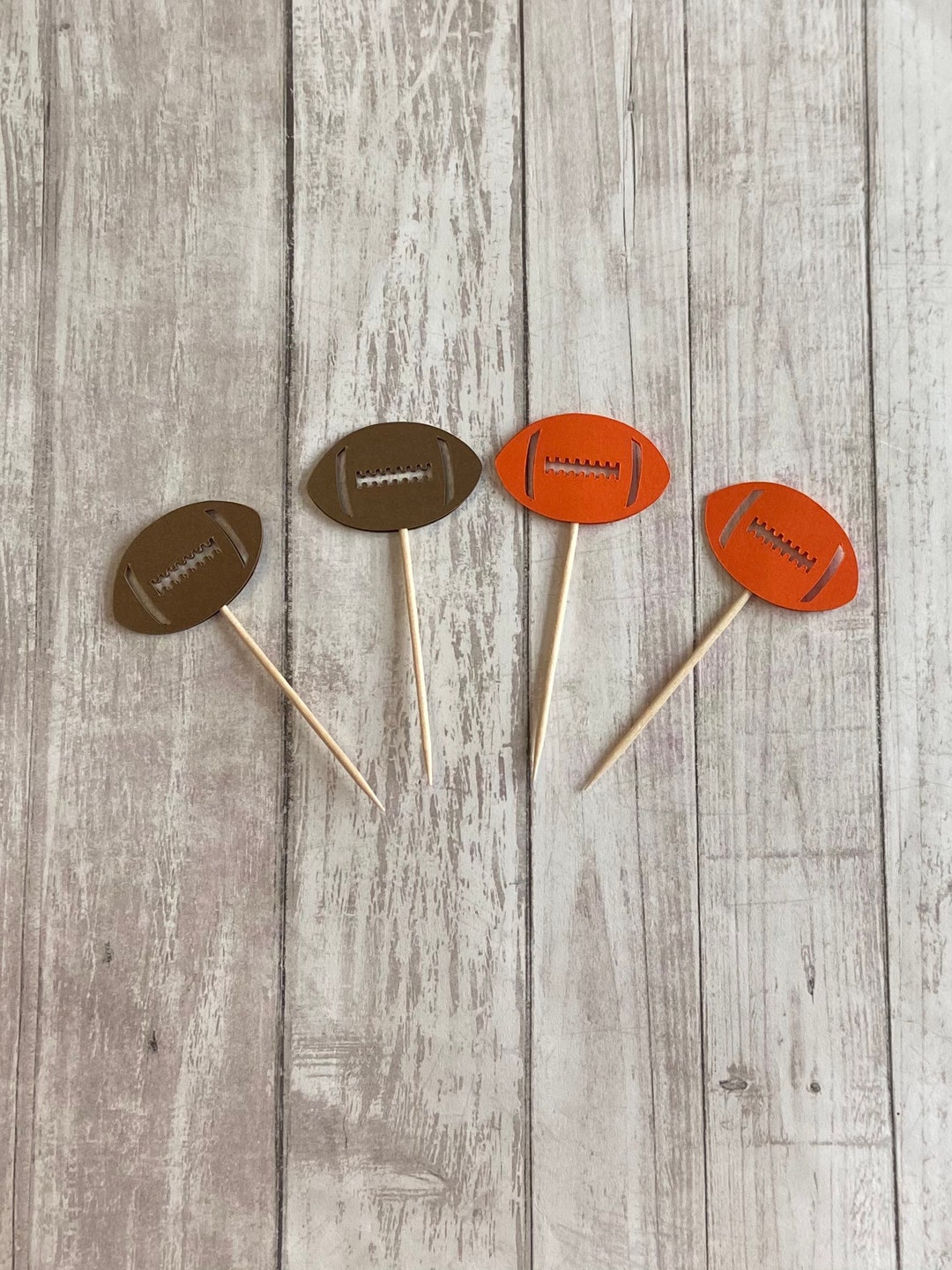 24 Football Toothpicks, Sport Theme Baby Shower, Football Birthday ...