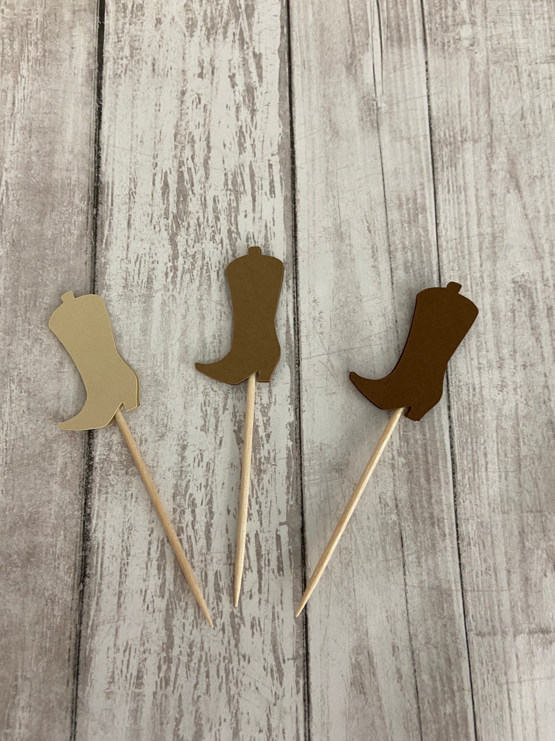 24 Cowboy Boot Toothpicks Cowboy Baby Shower Cowboy - Etsy