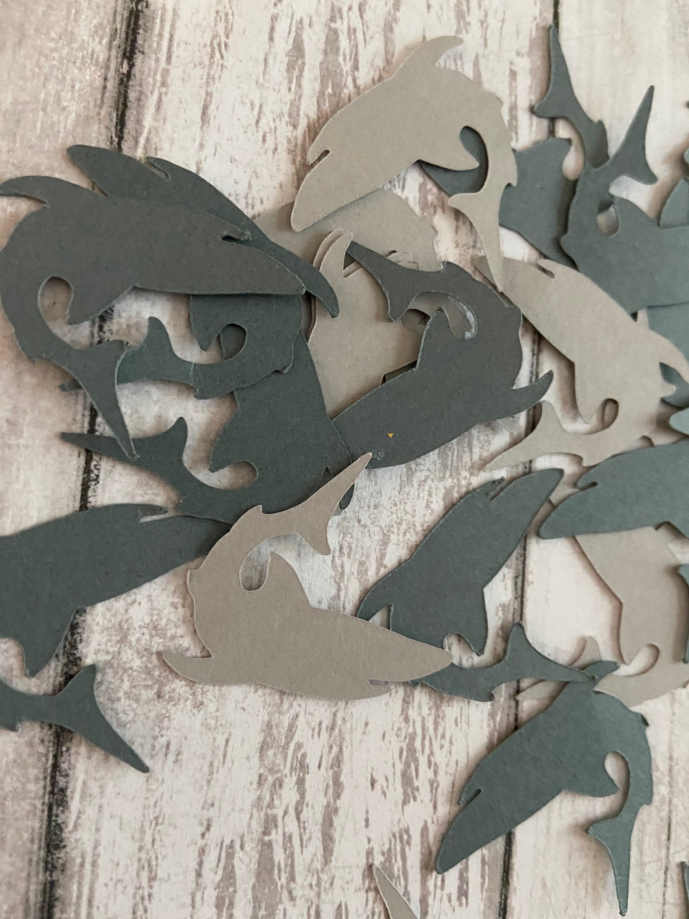 100 Assorted Shark Confetti Shark Party Theme Baby Shower | Etsy