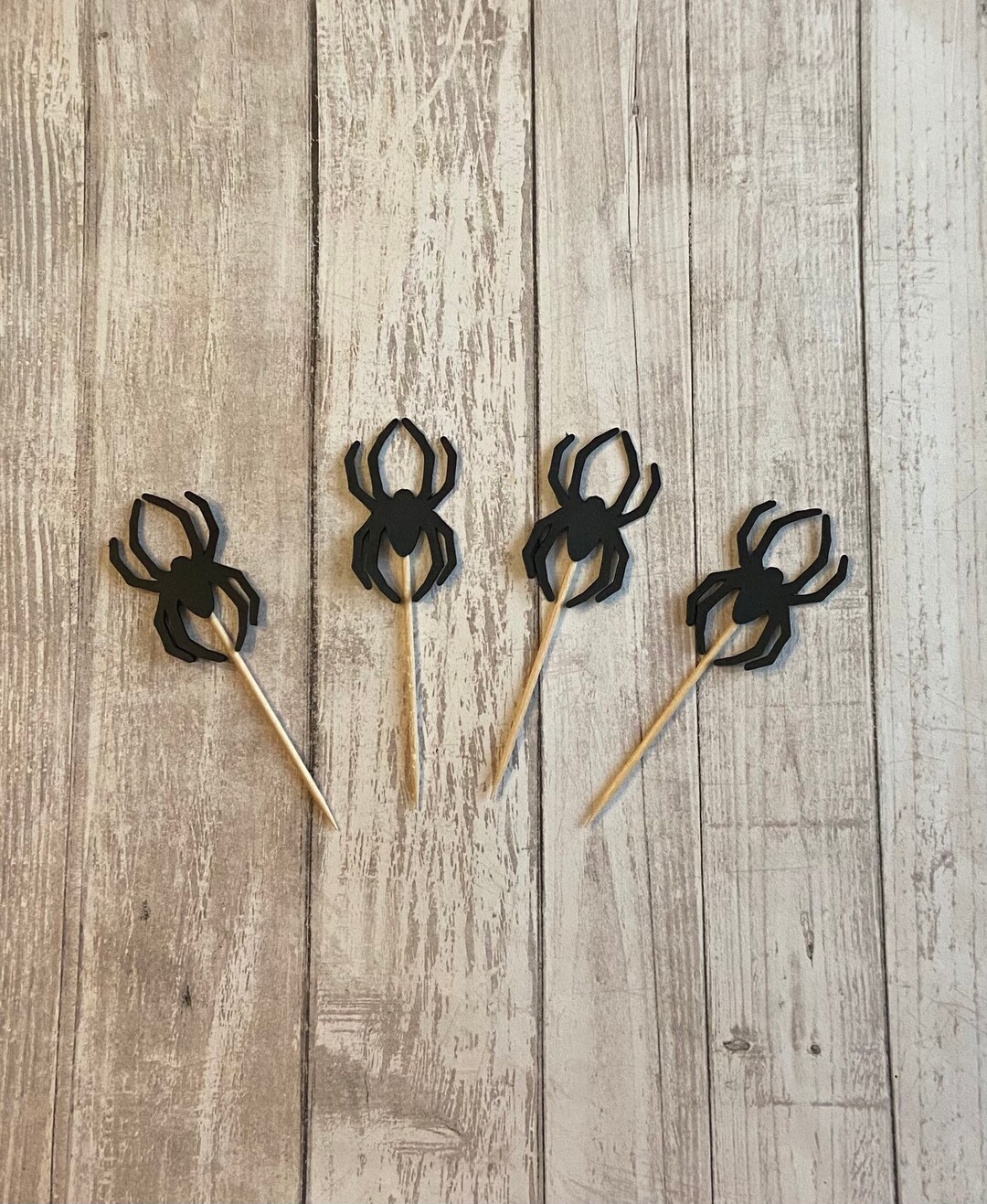 24 Spider Toothpicks, Halloween Baby Shower, Birthday Party, Halloween ...